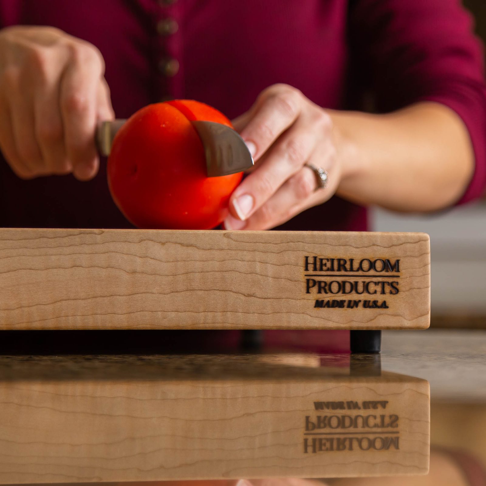 Master Chef™ Walnut Butcher Block Cutting Board - Heirloom Products®