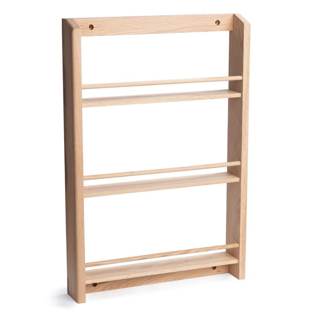 Wood Wall Mount Spice Rack Organizer - Heirloom Products®