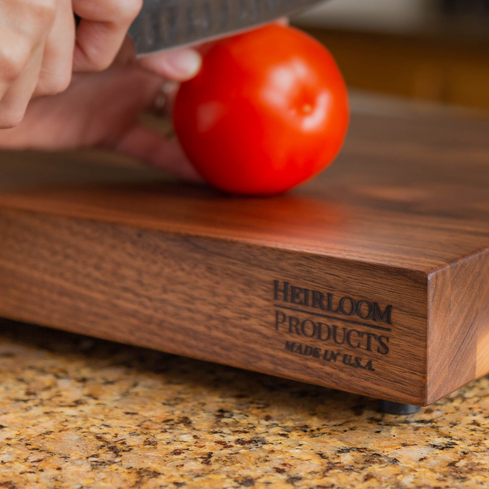 Master Chef™ Walnut Butcher Block Cutting Board - Heirloom Products
